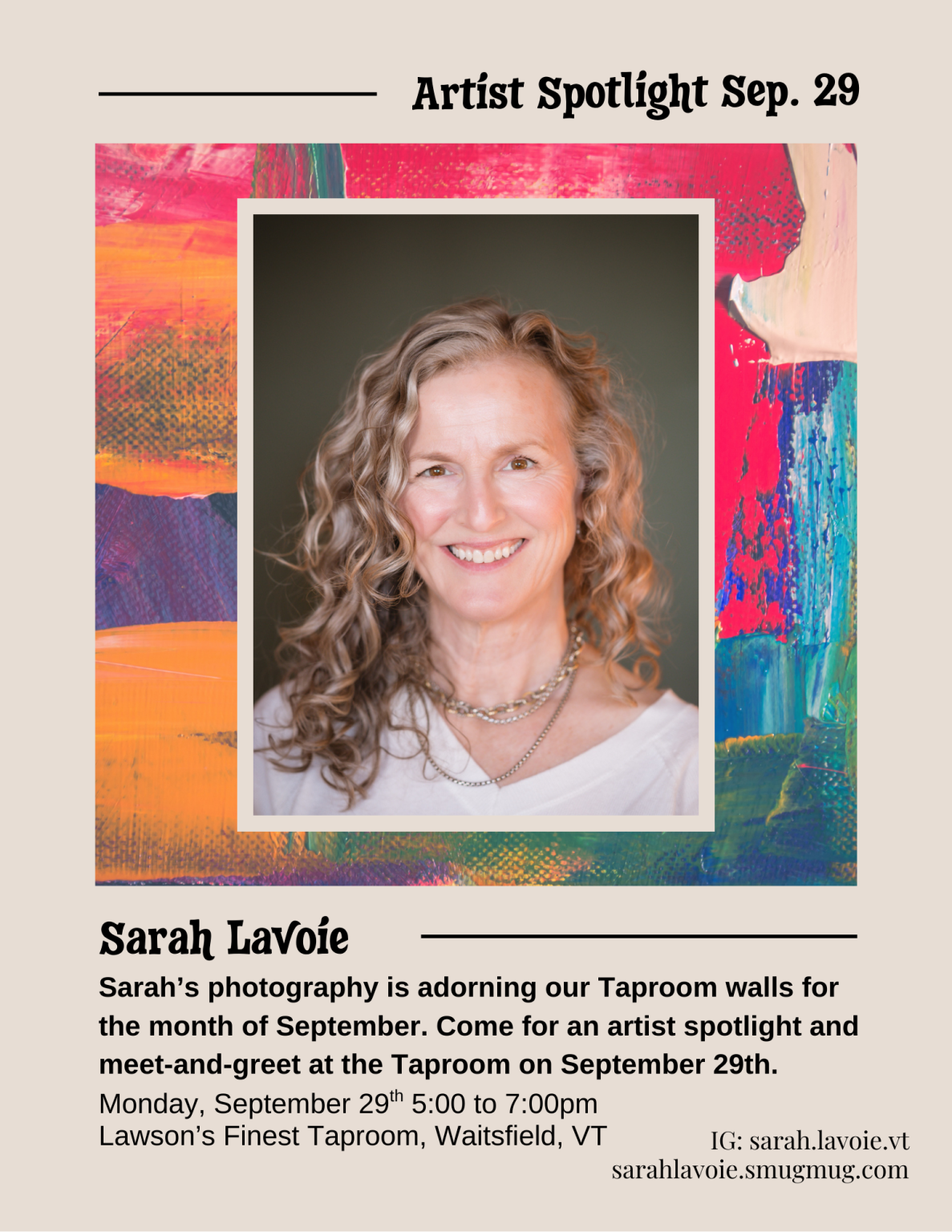 Artist Spotlight with Sarah Lavoie – The Mad River Valley Village